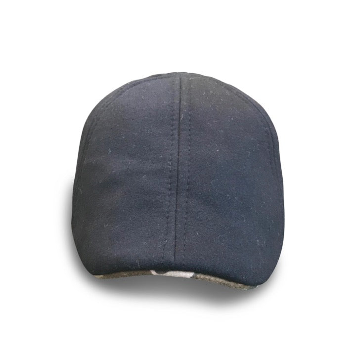 The Responder Boston Scally Cap (Flat Cap) - Military Black & Camouflage