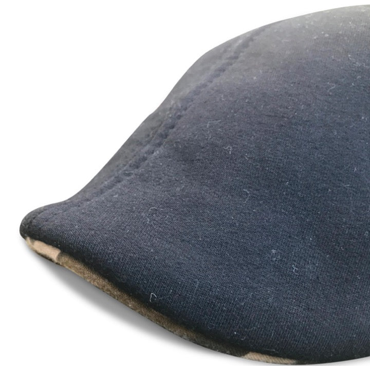 The Responder Boston Scally Cap (Flat Cap) - Military Black & Camouflage