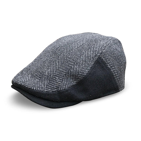 The Classic Boston Scally Cap (Flat Cap) - Black