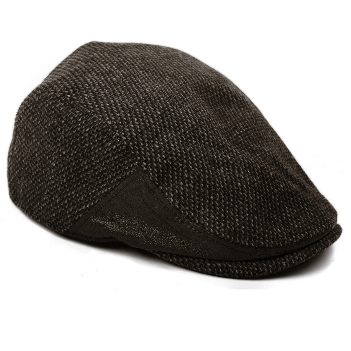 The Brawler Boston Scally Cap (Flat Cap) - Black | Scally Caps