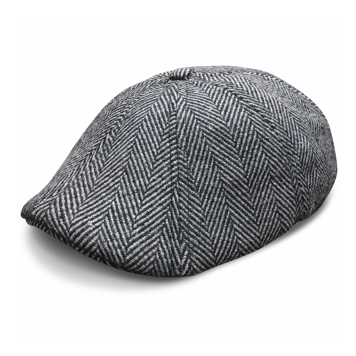 The Original Peaky Boston Scally Cap (Flat Cap) - Grey Herringbone