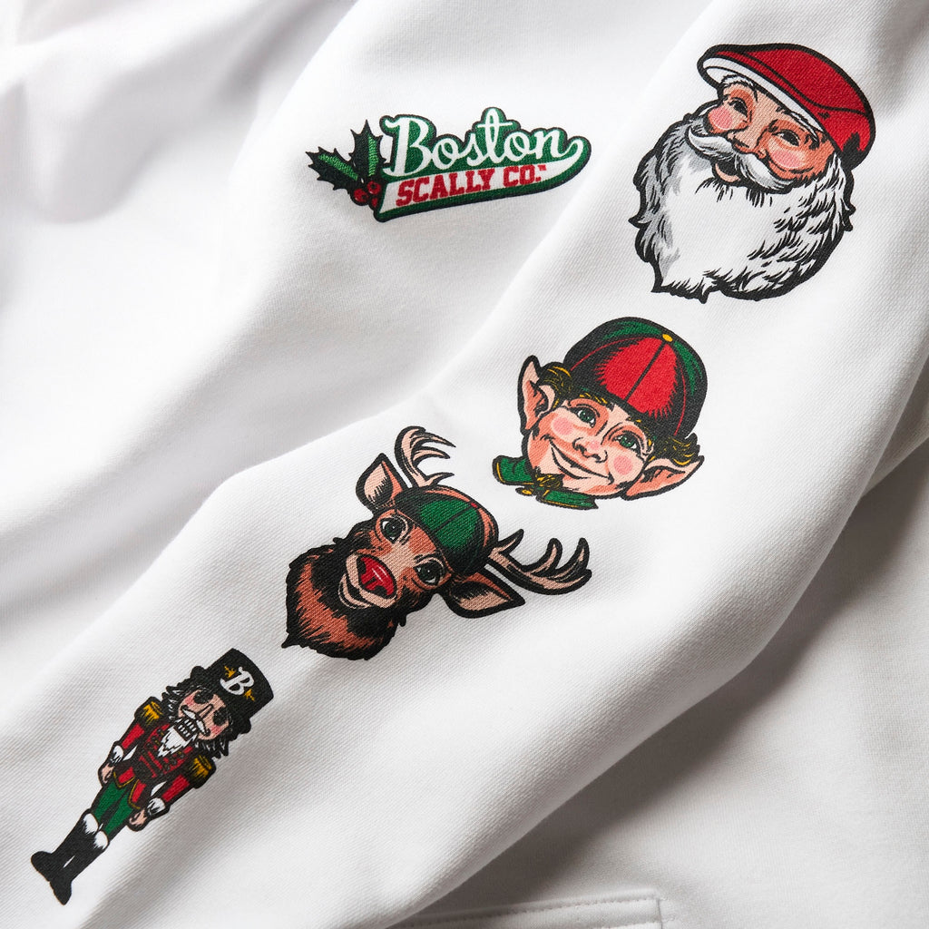 Boston Scally Holiday Icon Hoodie - White