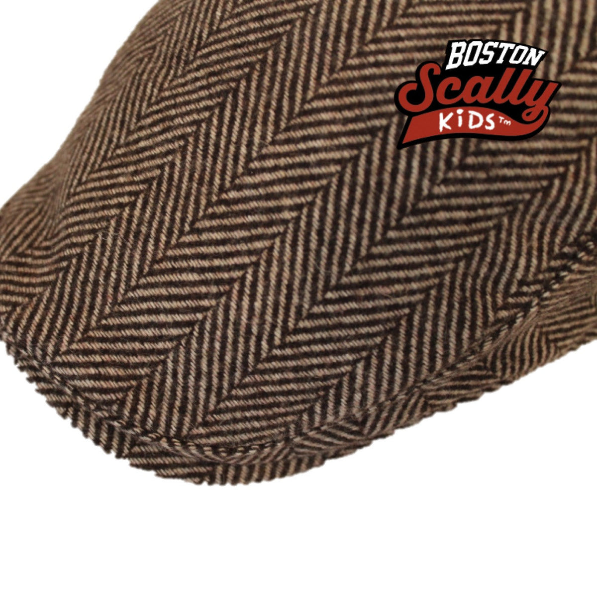 Kids The Original Boston Scally Cap (Flat Cap) - Brown