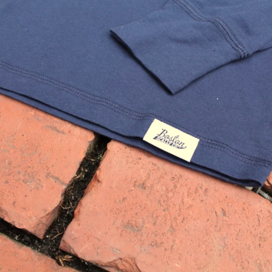 Boston Scally The Worker Henley - Blue | All Apparel
