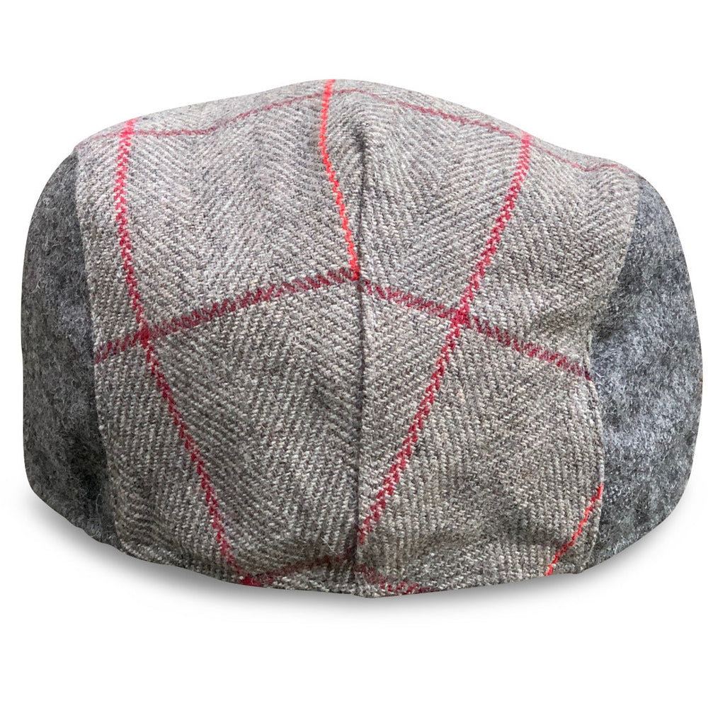 The Whiskey Boston Scally Cap (Flat Cap) - Cherry Oak Plaid