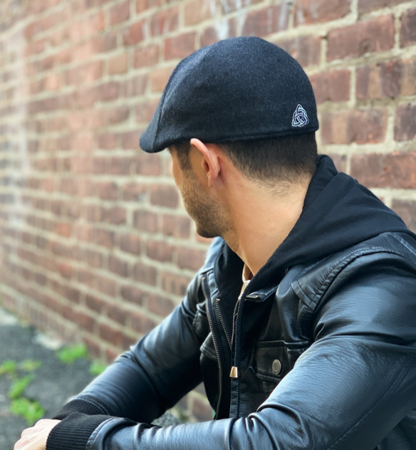 The Trinity Boston Scally Cap Black Smoke