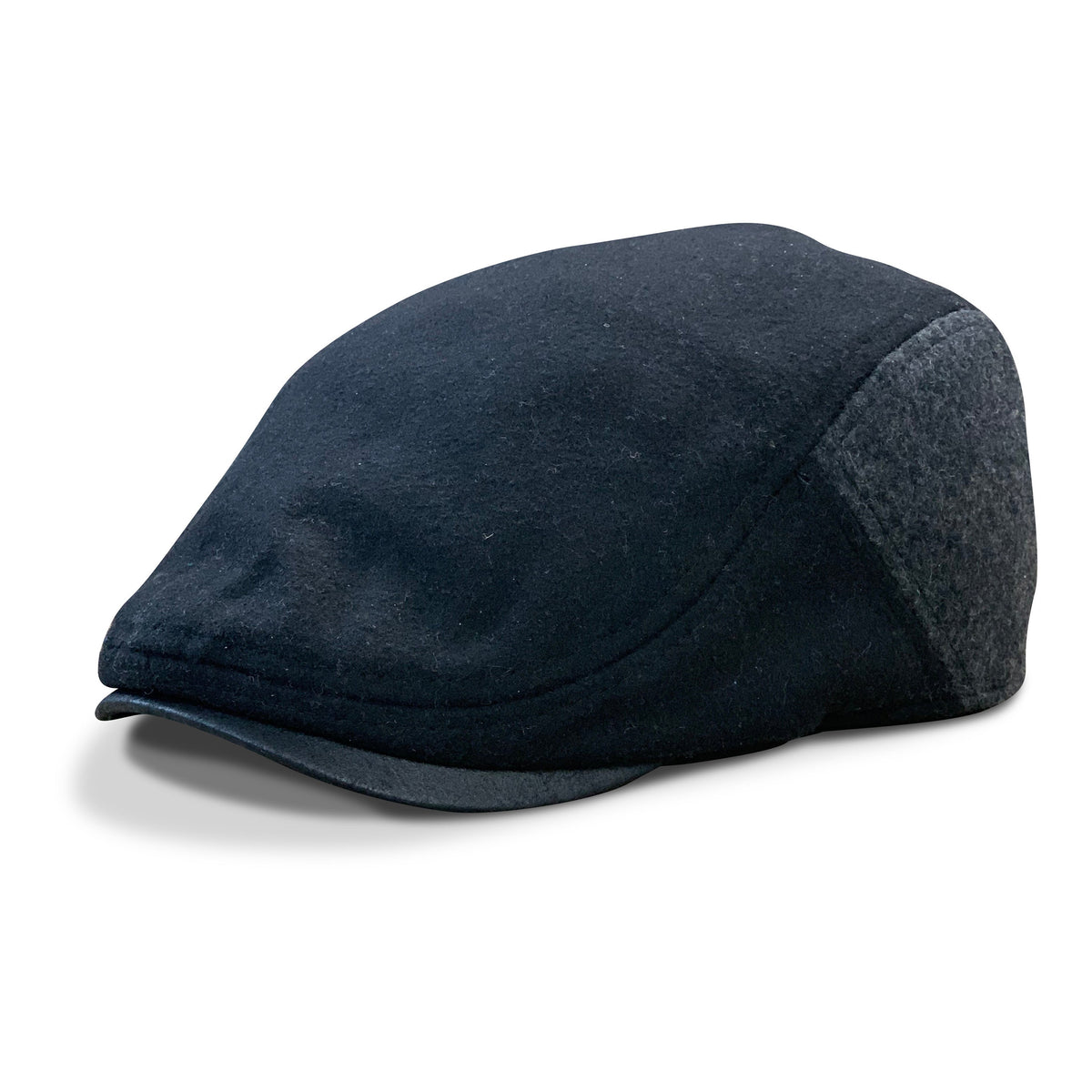 The Blacktop Boston Scally Cap (Flat Cap) - Black