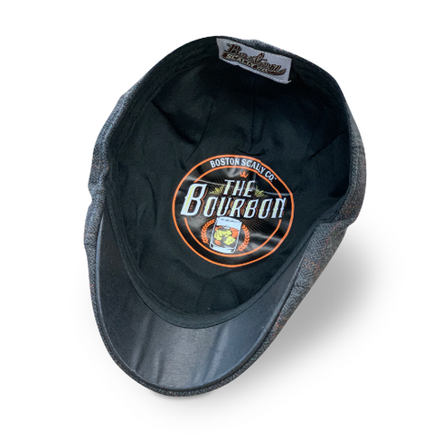 The Bourbon Boston Scally Cap (Flat Cap) - Smoke & Peat Plaid