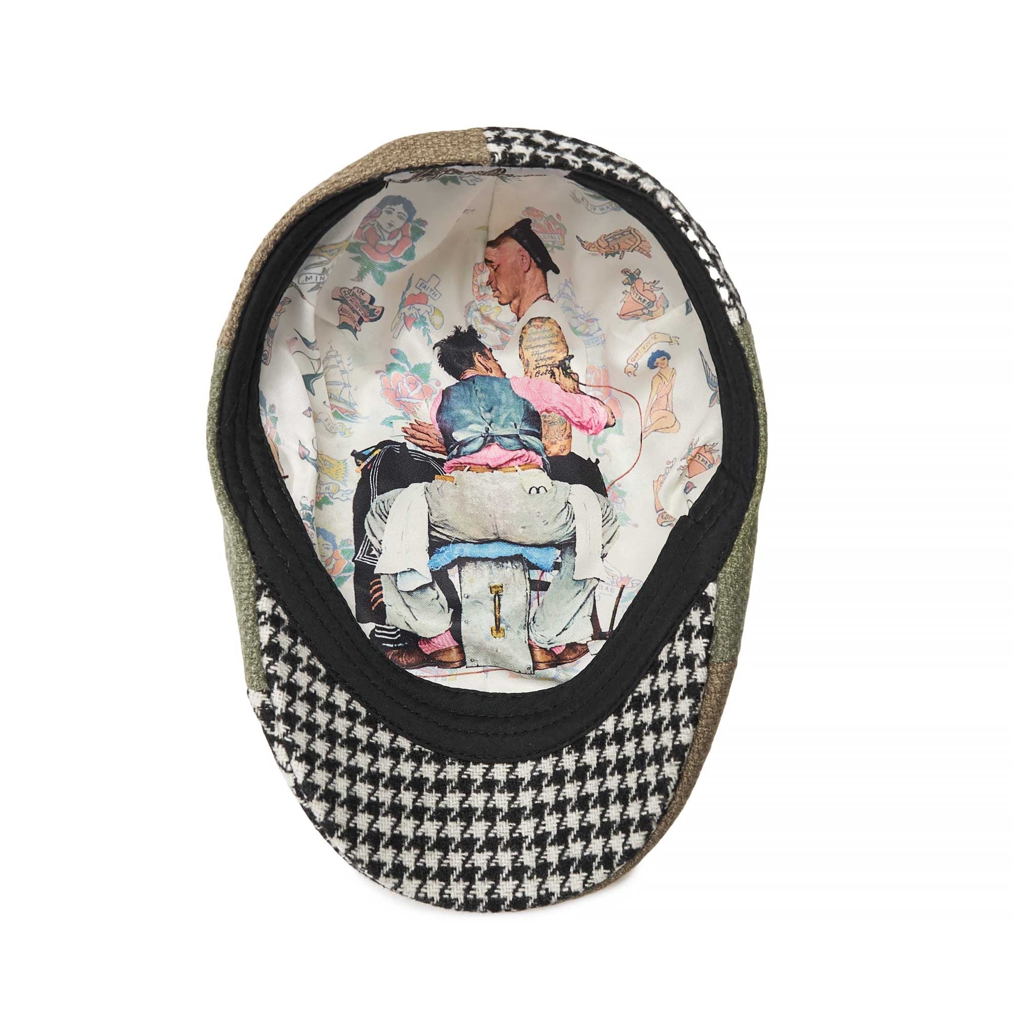The 'Tattoo Artist' Boston Scally Cap - Patchwork