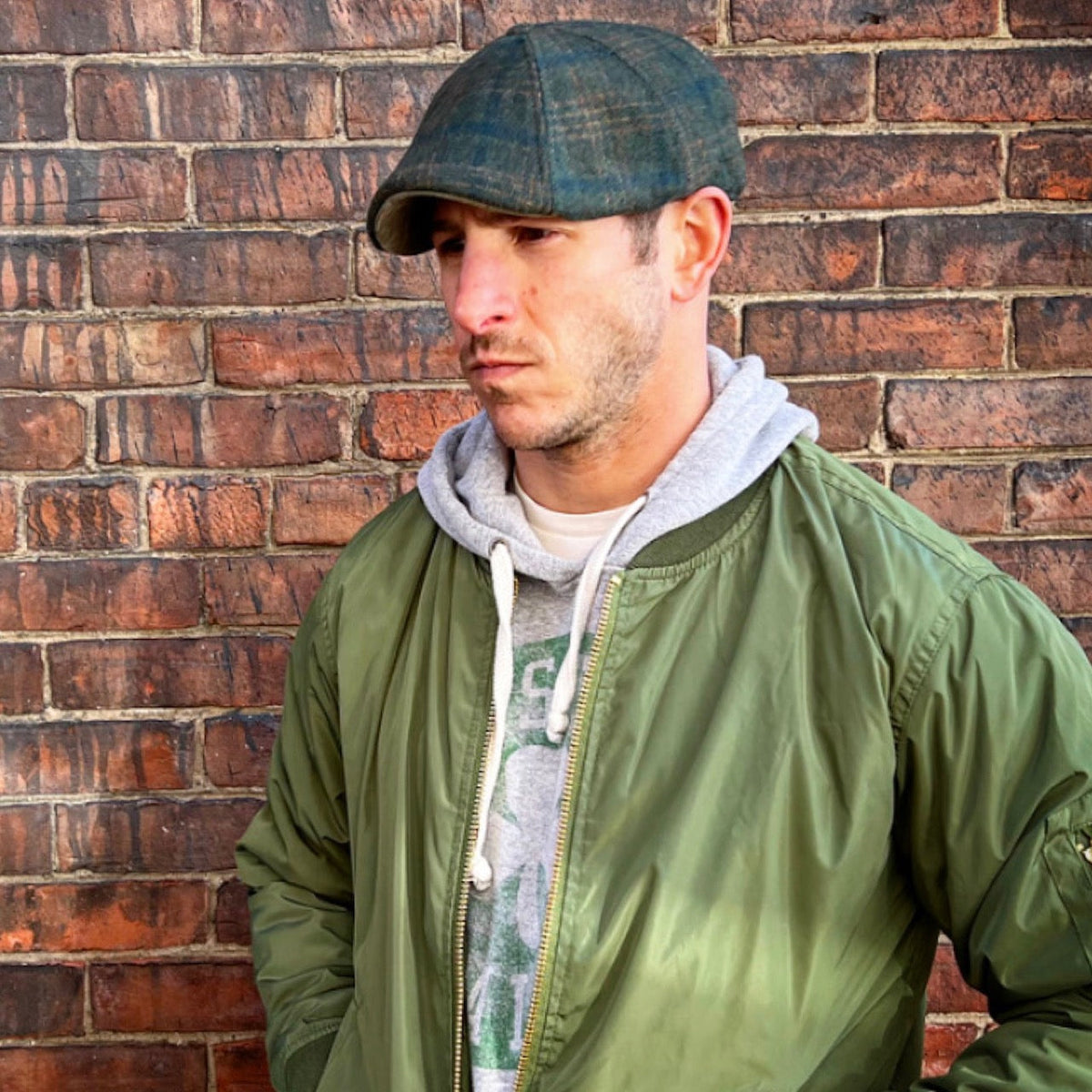 The Irish Rose Peaky Boston Scally Cap (Flat Cap) - Plaid