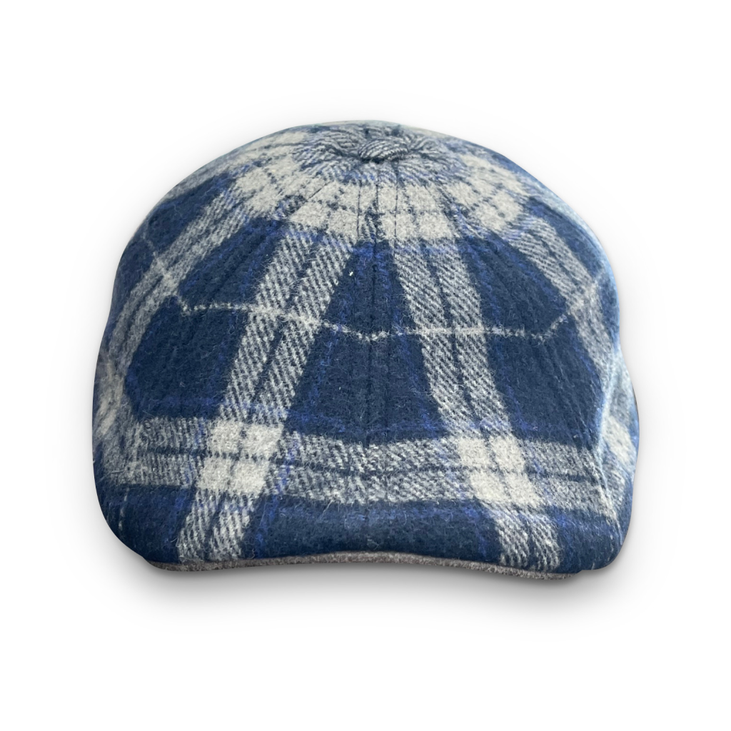 The Distillery Boston Scally Cap - Blue Mash Plaid | Scally Caps