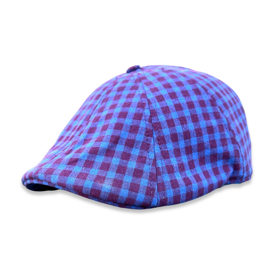 The Stand Boston Scally Cap (Flat Cap) - Wild Berry Plaid