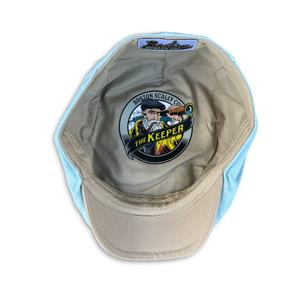 The Keeper Boston Scally Cap (Flat Cap) - Ice Blue