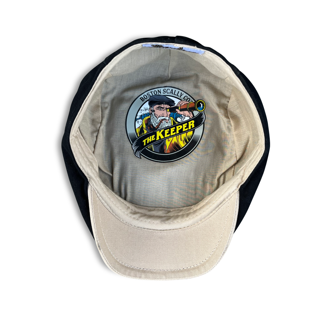 The Keeper Boston Scally Cap (Flat Cap) - Midnight Sky Black | Scally Caps