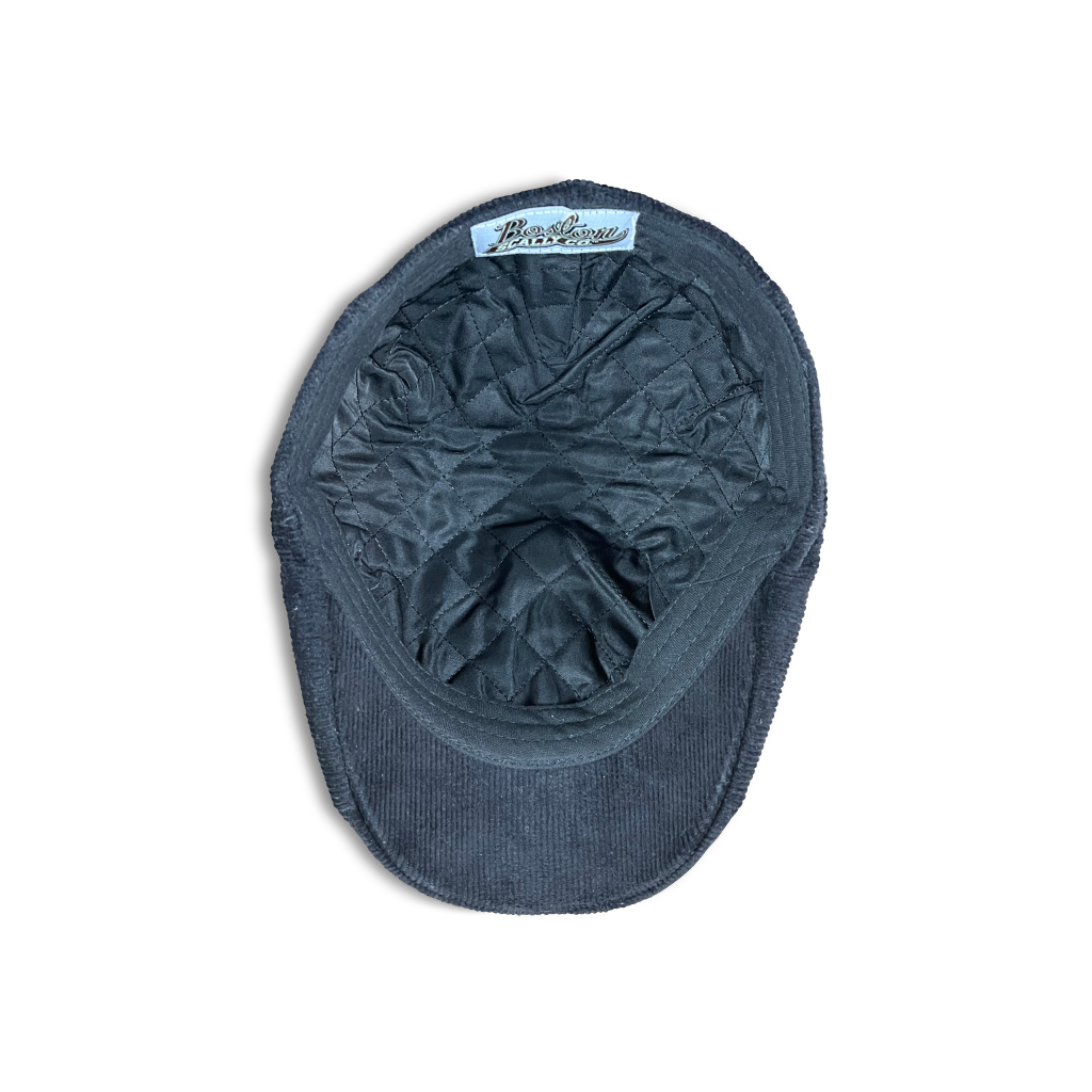 The Roy Boston Scally Cap (Flat Cap) - Black