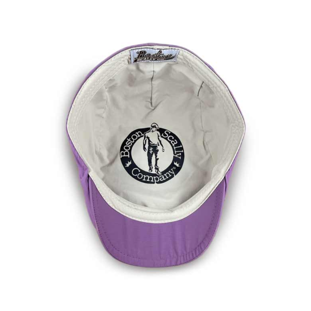 The Repel Single Panel Boston Scally Cap (Flat Cap) - Purple Drift