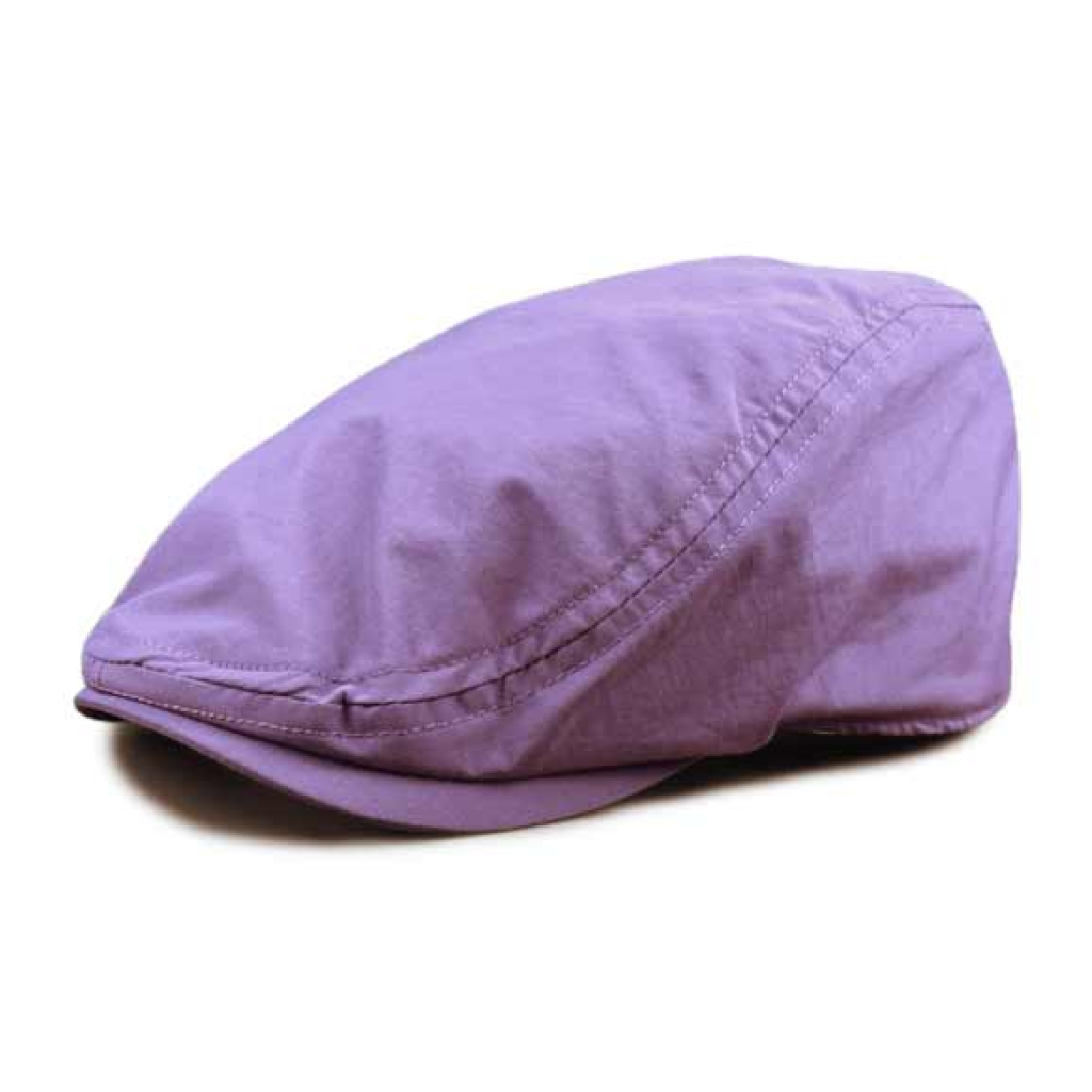 The Repel Single Panel Boston Scally Cap (Flat Cap) - Purple Drift