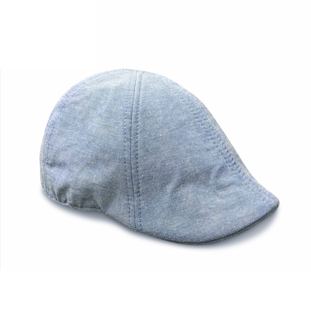 The Cape Codder Boston Scally Cap (Flat Cap) - Anchor & Saltbox Blue