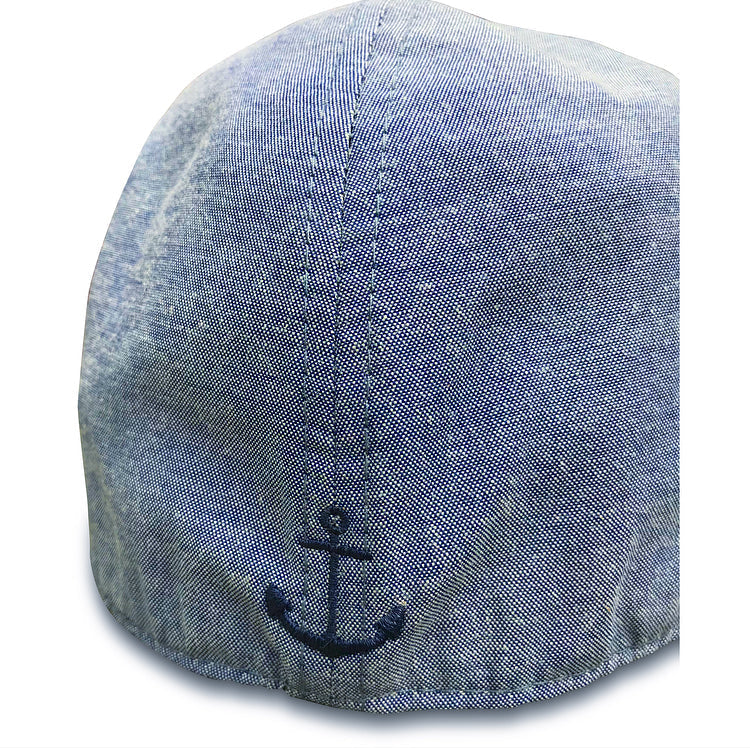 The Cape Codder Boston Scally Cap - Anchor & Saltbox Blue