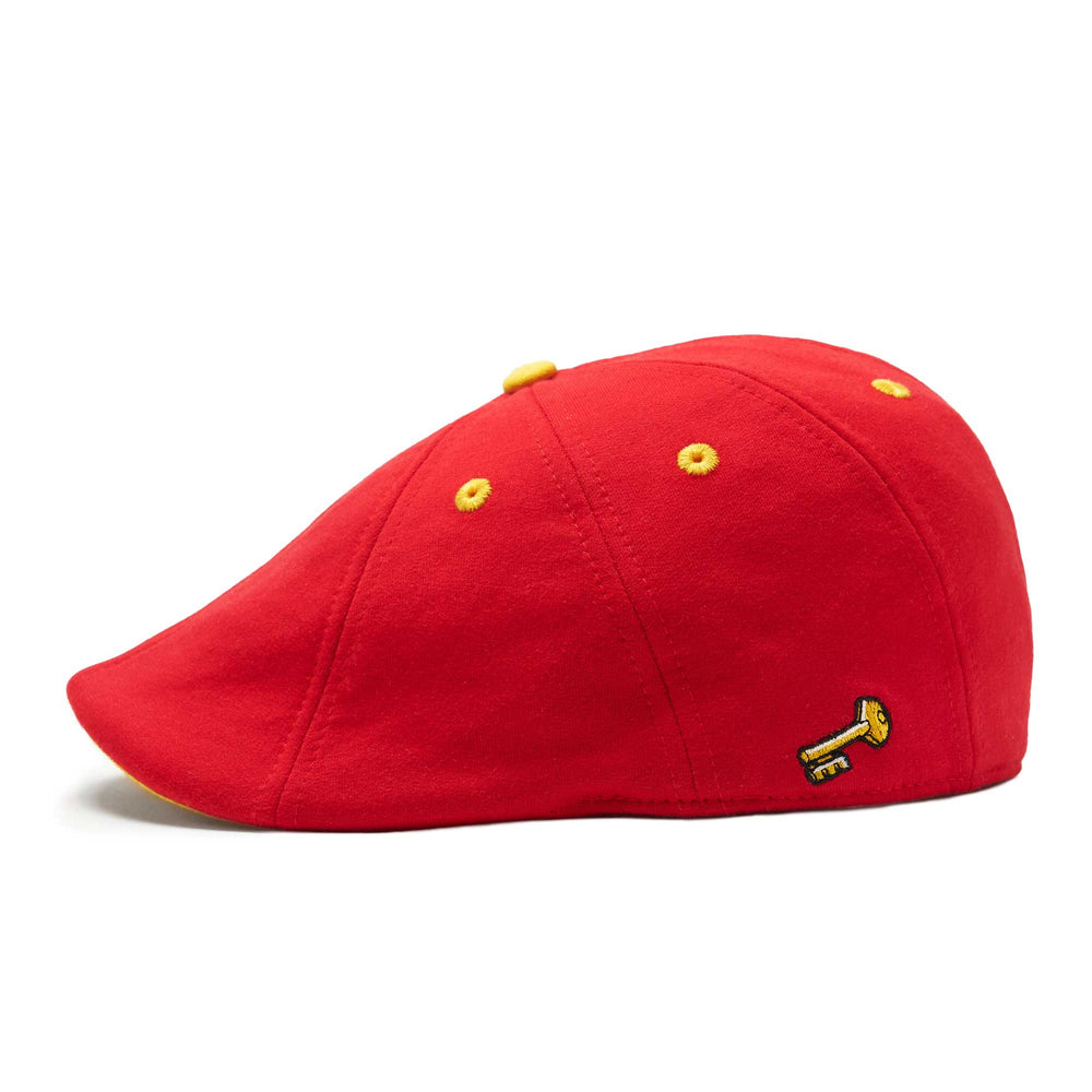 The Jake 2 Boston Scally Cap - Fire Engine Red