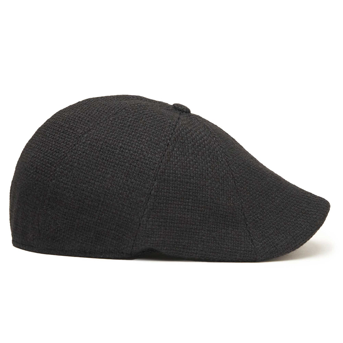 The Woven Peaky Boston Scally Cap - Black