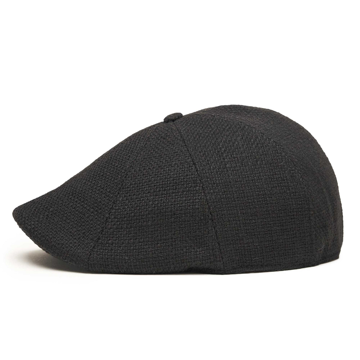 The Woven Peaky Boston Scally Cap - Black
