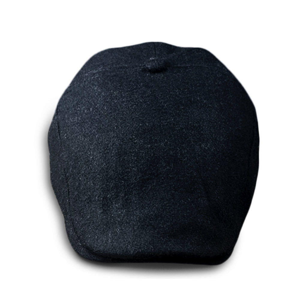 The Solid 5-Panel Boston Scally Cap (Flat Cap) - Coolidge Black