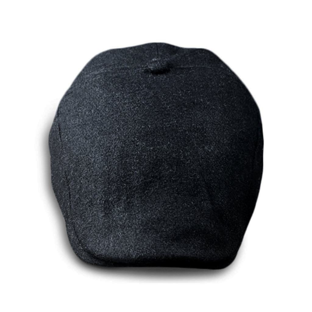 The Solid 5-Panel Boston Scally Cap (Flat Cap) - Coolidge Black