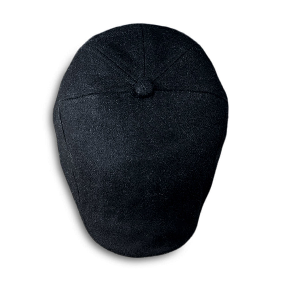 The Solid 5-Panel Boston Scally Cap (Flat Cap) - Coolidge Black
