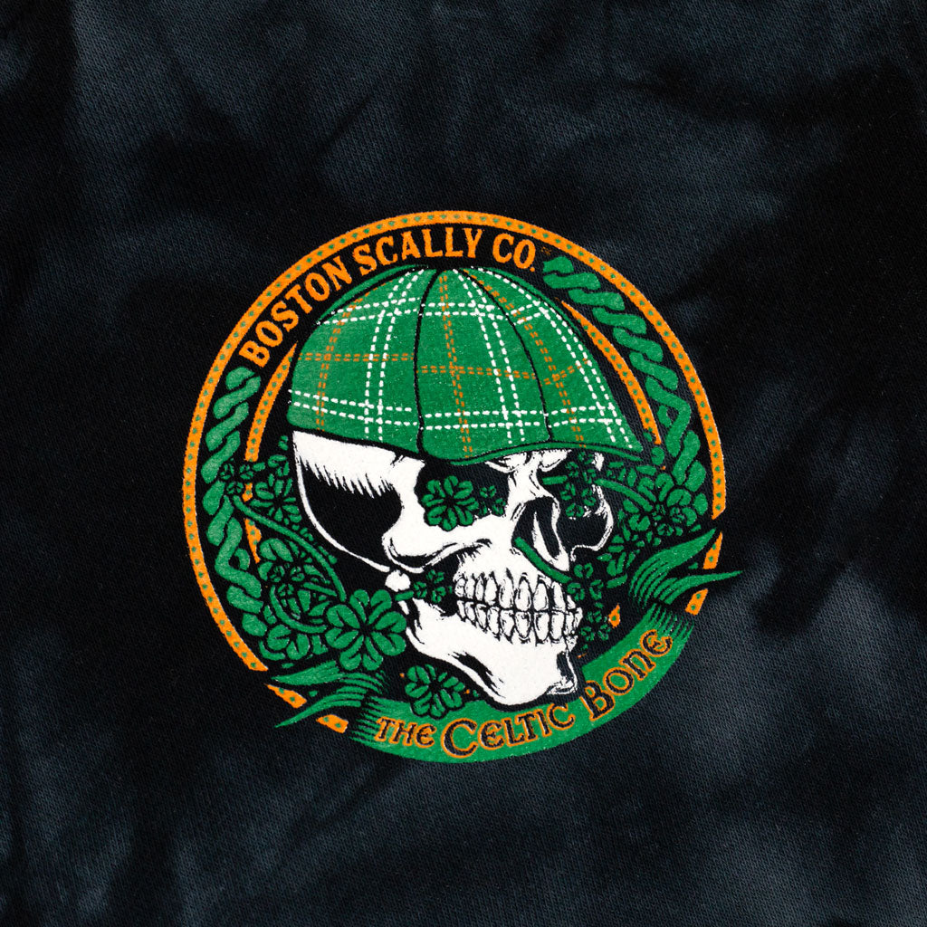 Boston Scally The Celtic Bone Hoodie - Black | Boston Scally Apparel