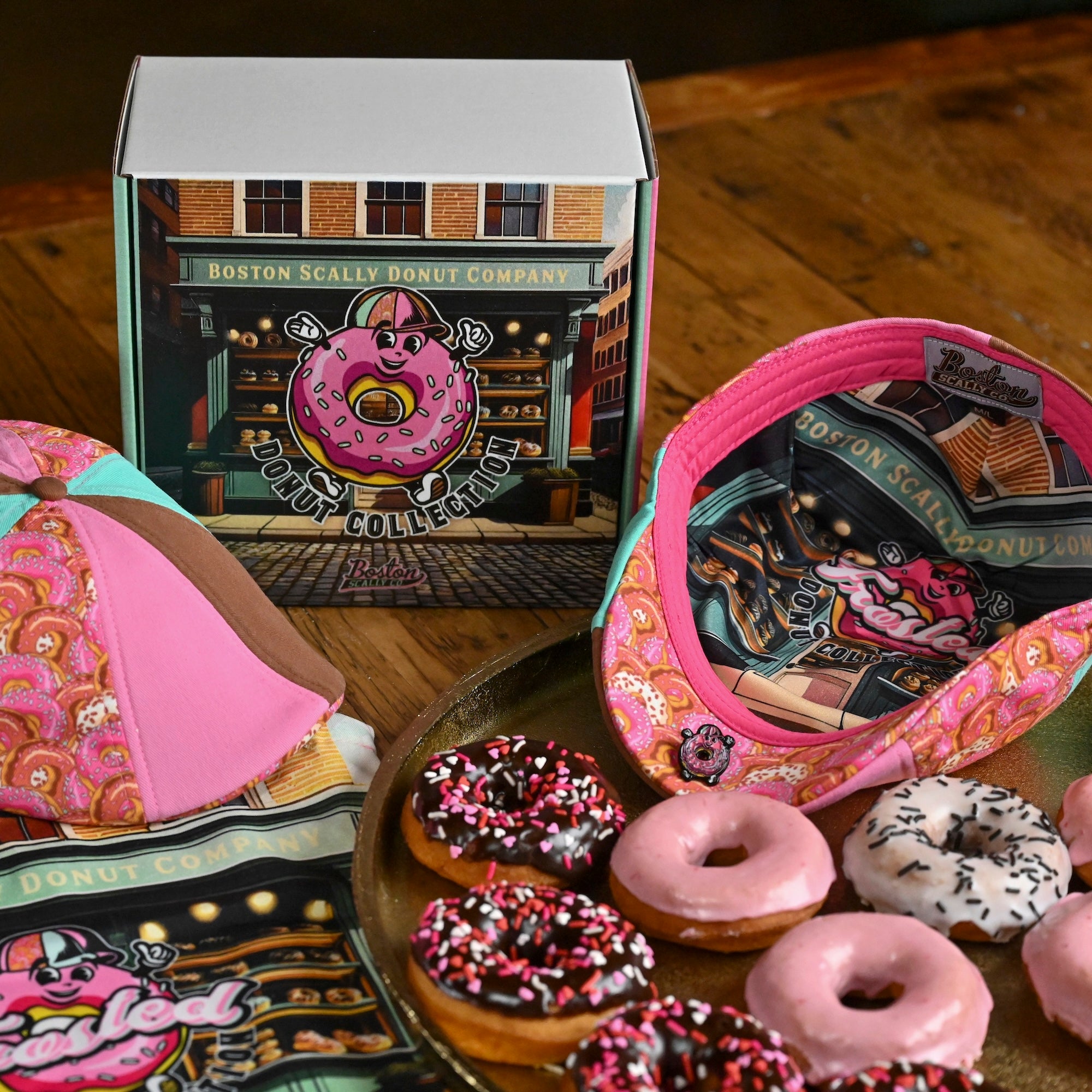 The Donut Boston Scally Cap - Frosted Edition Patchwork