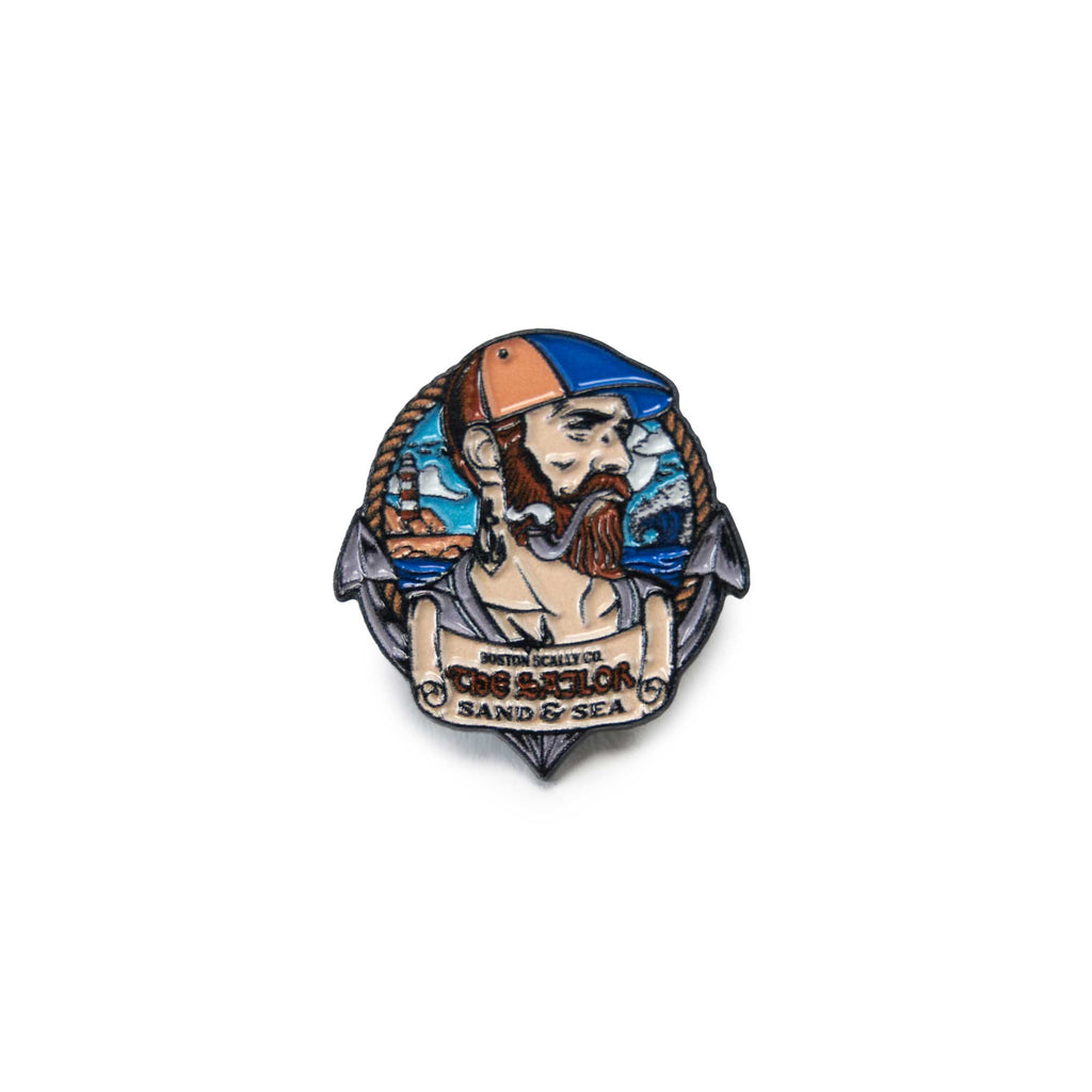 Boston Scally The Sailor: Sand and Sea Cap Pin