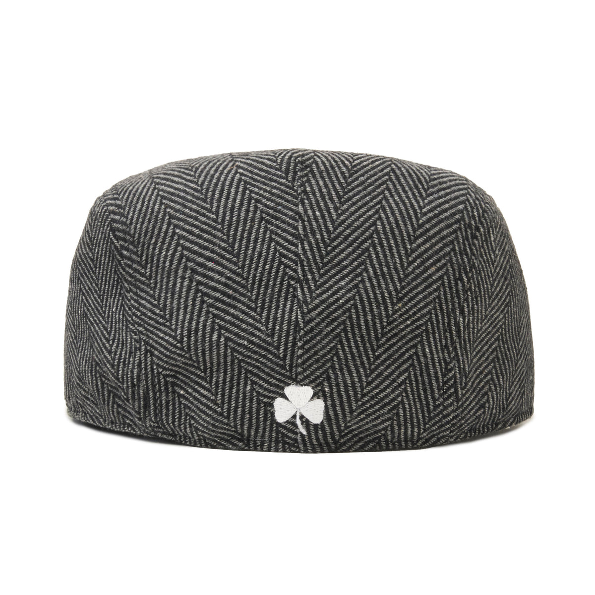 The Southie Boston Scally Cap (Flat Cap) - Grey Herringbone