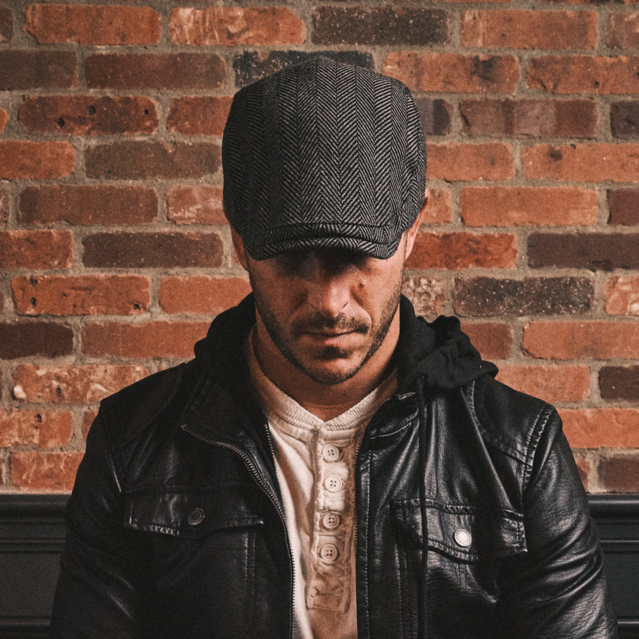 The Original Boston Scally Cap (Flat Cap) - Grey Herringbone | The ...