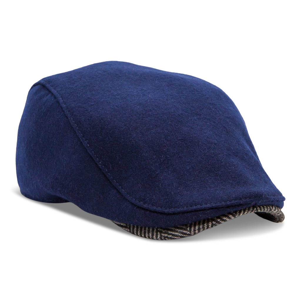 The Sidestreet Boston Scally Cap (Flat Cap) - Navy