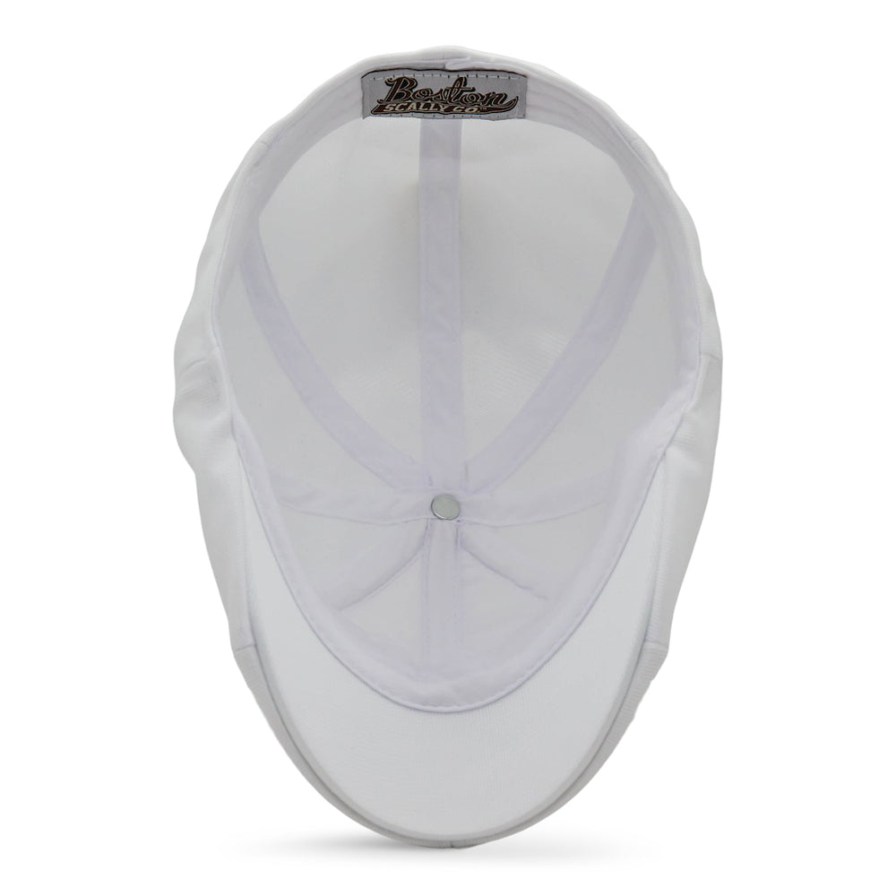 The Driver Boston Scally Cap (Flat Cap) - White