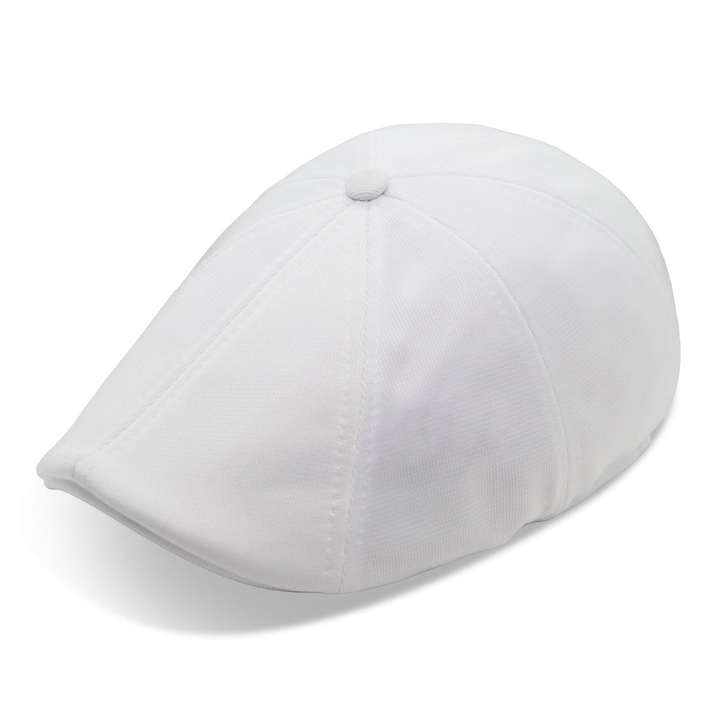 The Driver Boston Scally Cap (Flat Cap) - White