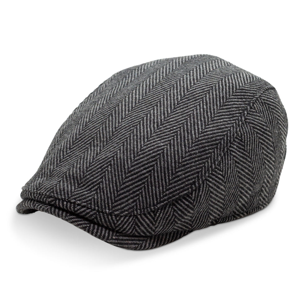 The UFC Ulti-Man Boston Scally Cap (Flat Cap) - Grey Herringbone