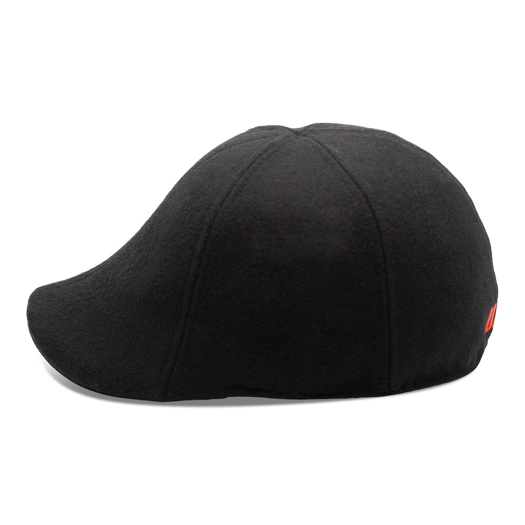 The UFC Six Panel Boston Scally Cap (Flat Cap) - Black