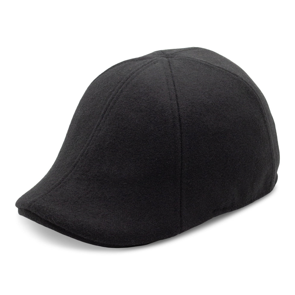 The UFC Six Panel Boston Scally Cap (Flat Cap) - Black