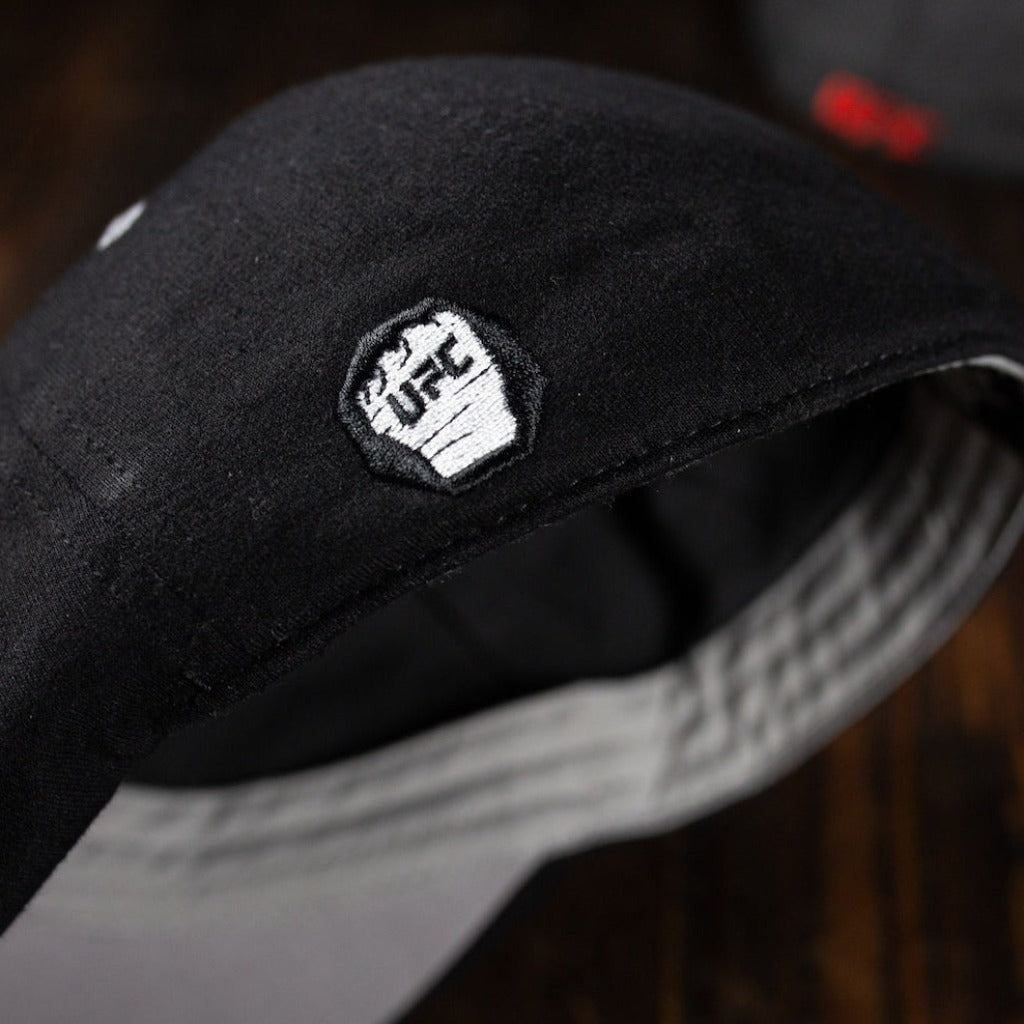 The UFC Eight Panel Boston Scally Cap (Flat Cap) - Black