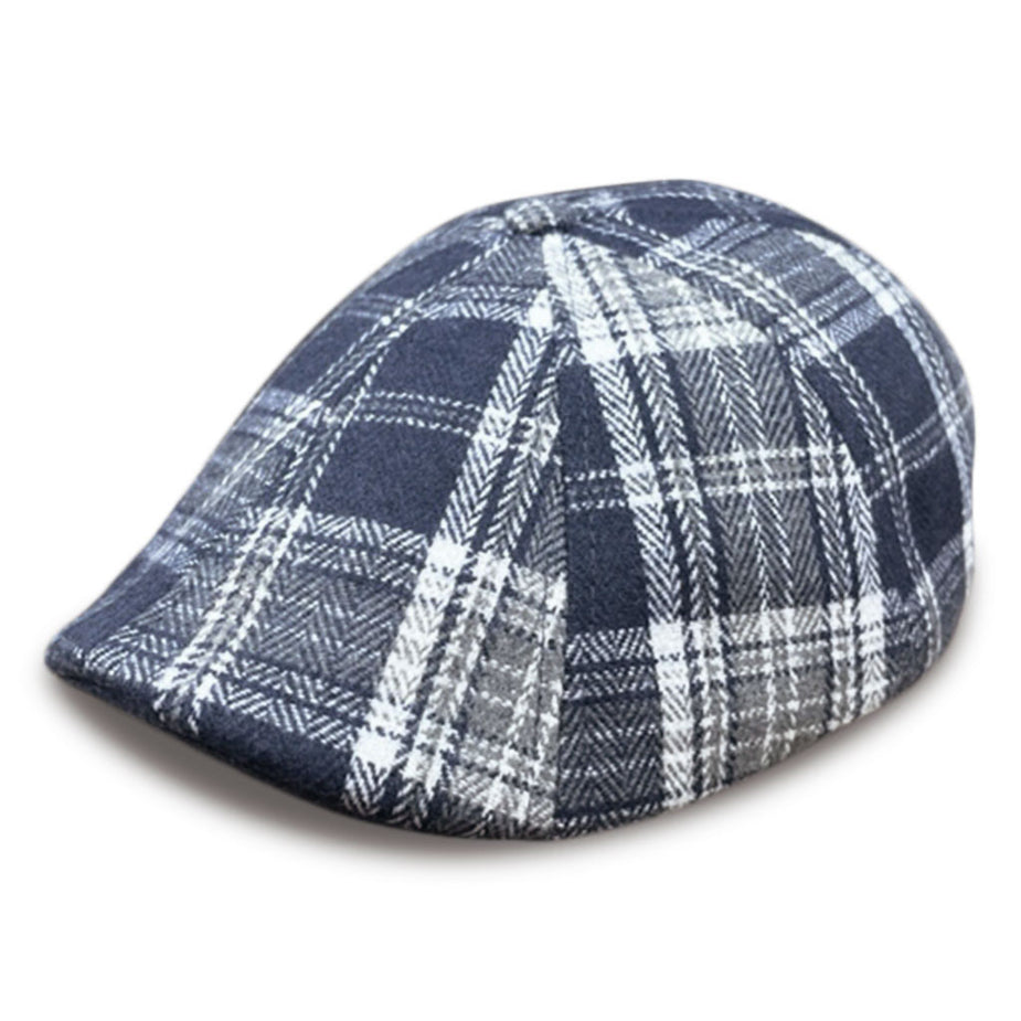 The Royal Rose Boston Scally Cap (Flat Cap) - Royal Plaid