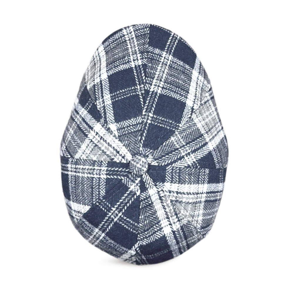 The Royal Rose Boston Scally Cap (Flat Cap) - Royal Plaid