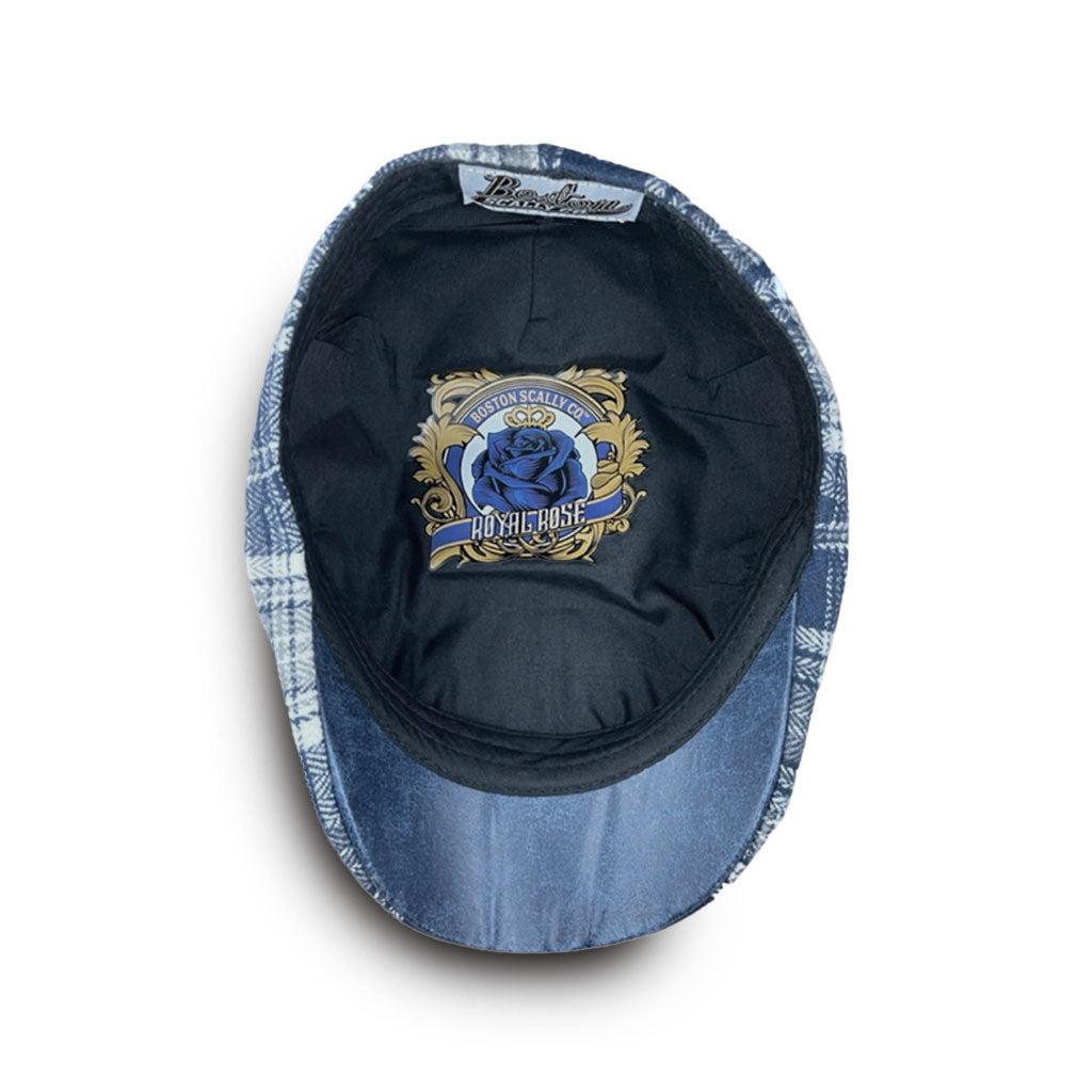 The Royal Rose Boston Scally Cap (Flat Cap) - Royal Plaid
