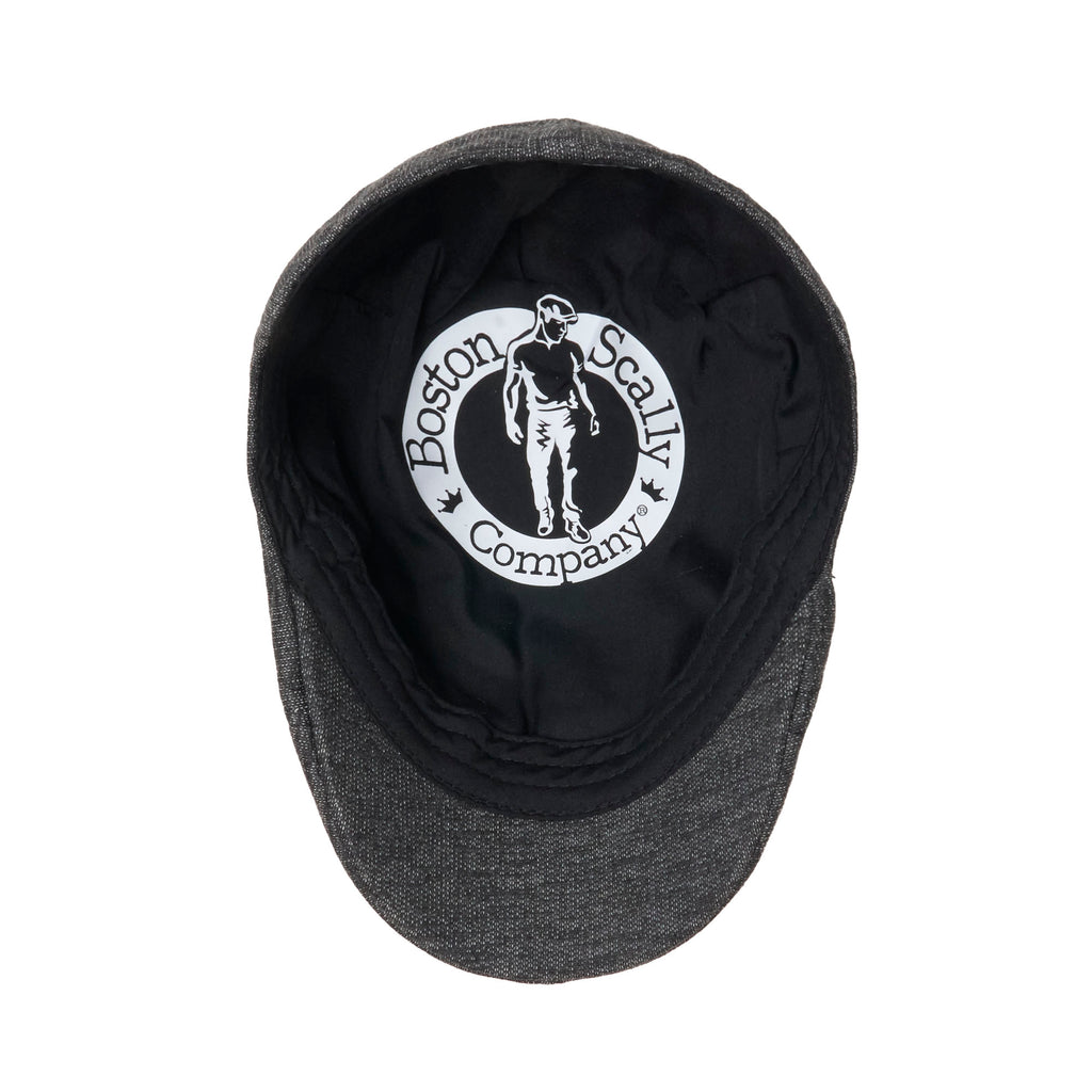 The Scrapper Boston Scally Cap (Flat Cap) - Charcoal