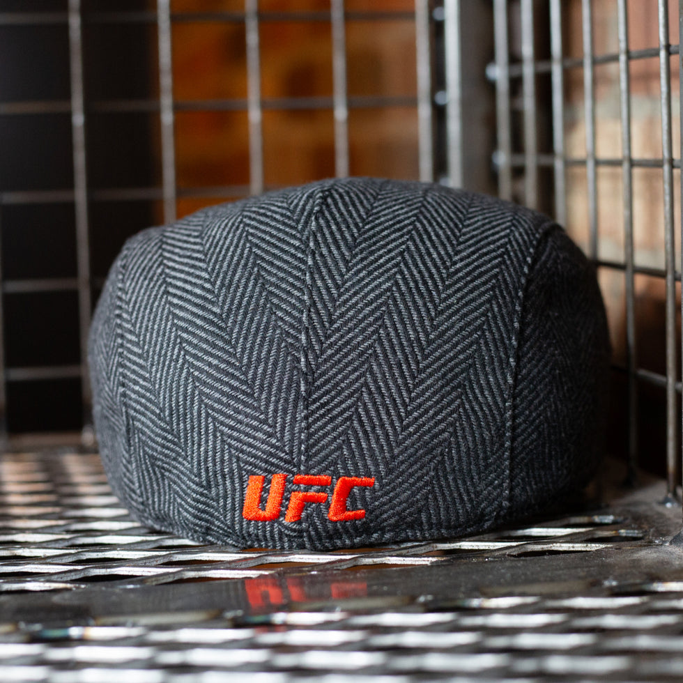 The UFC Ulti-Man Boston Scally Cap (Flat Cap) - Grey Herringbone