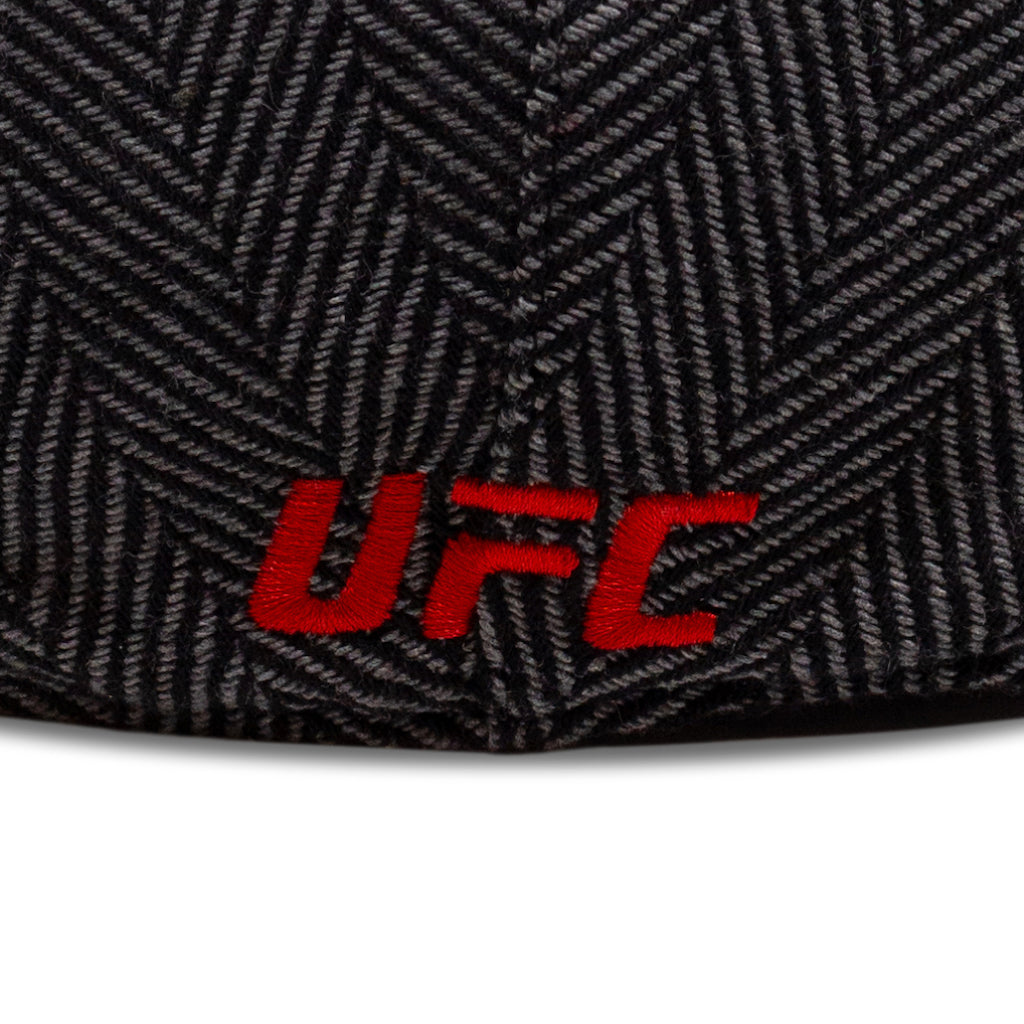 The UFC Ulti-Man Boston Scally Cap (Flat Cap) - Grey Herringbone