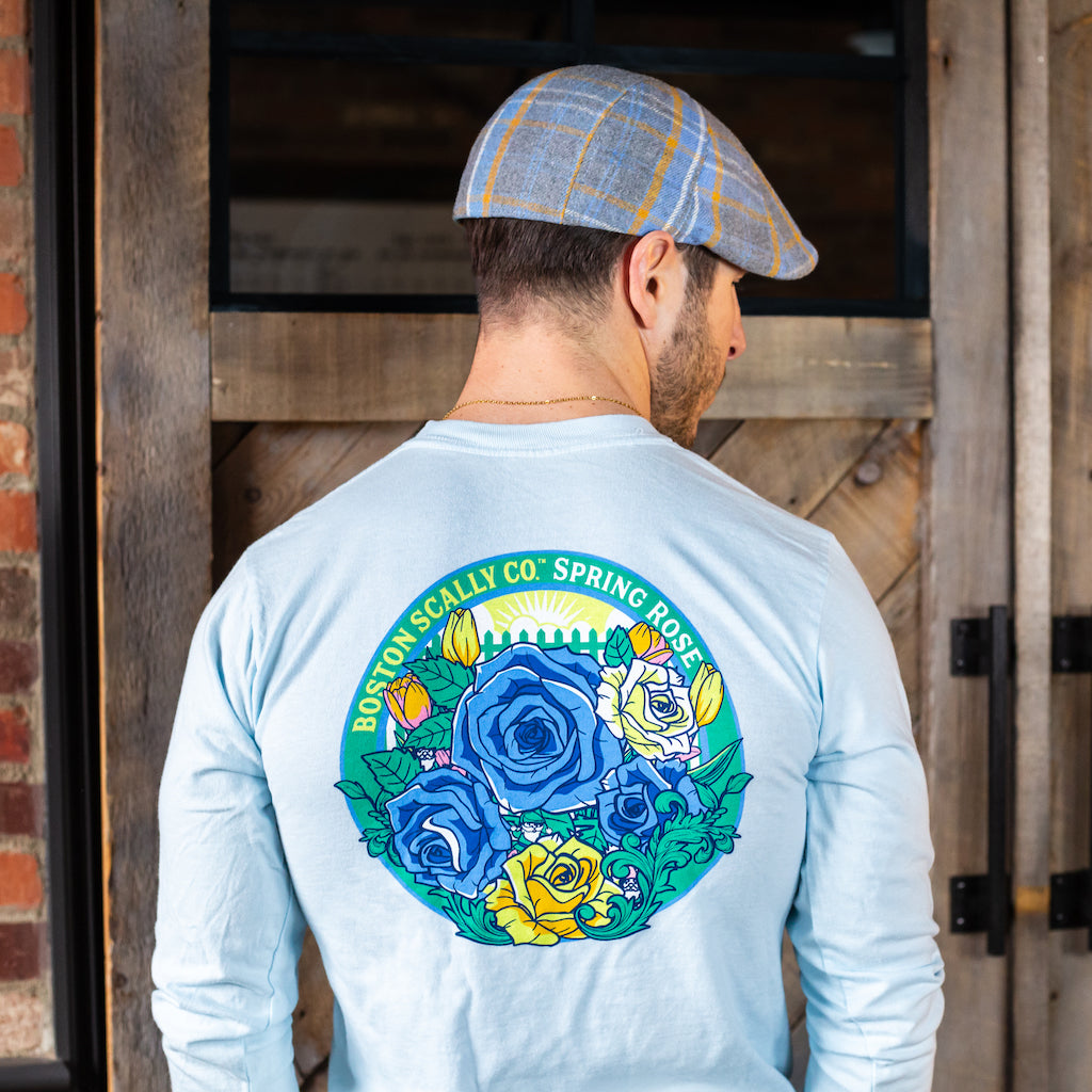 Boston Scally The Spring Rose Long Sleeve - Light Blue