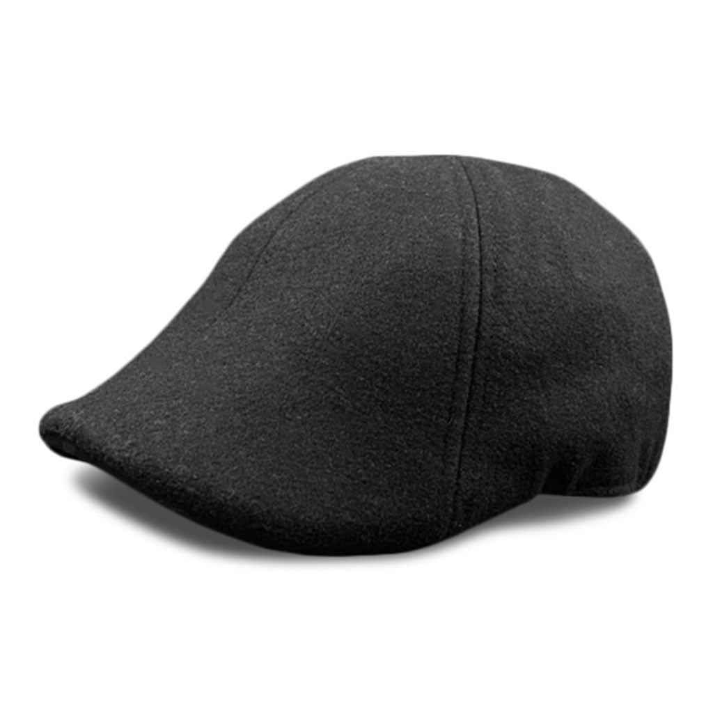The Ace Boston Scally Cap (Flat Cap) - Black