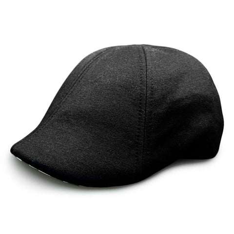 The Punk Boston Scally Cap (Flat Cap) - Black